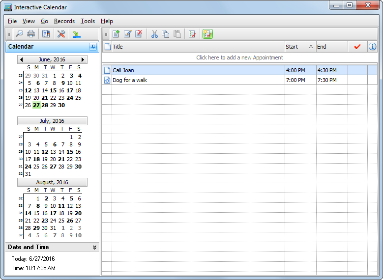 Interactive Calendar Online Help - Interactive Calendar overview Interactive Calendar Online Help - Interactive Calendar overview